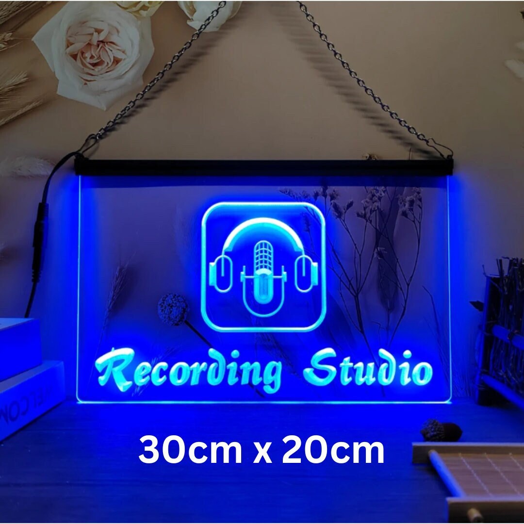 Recording Studio Led Neon Light Sign for Song Hip Hop Rap Customizable ...
