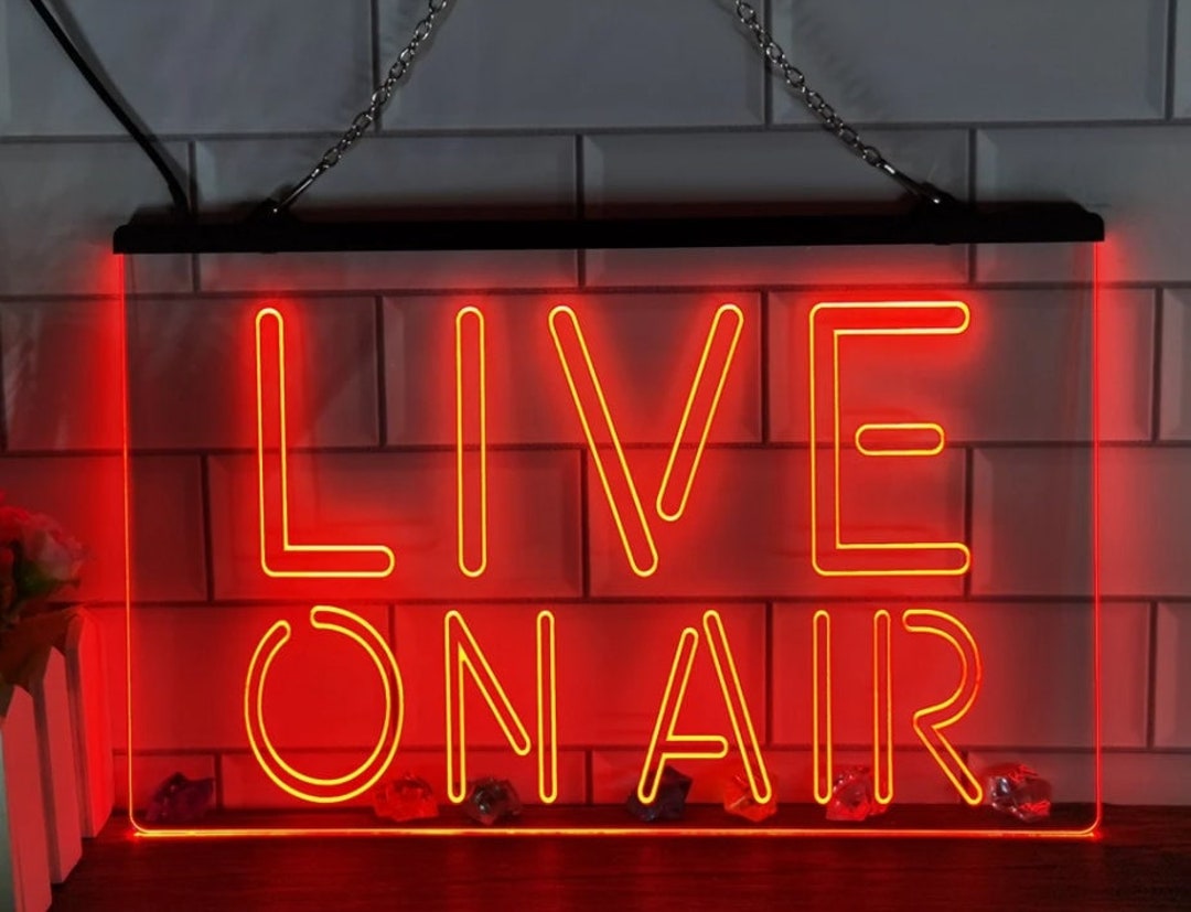 ON AIR Led Neon Light Sign for Music Studio Podcast Recording Video ...