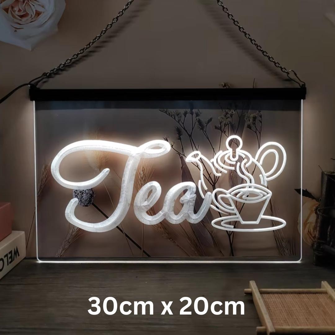 Tea Led Neon Light Sign for Cafe Cafeteria Chai Indian Food Court Gift ...