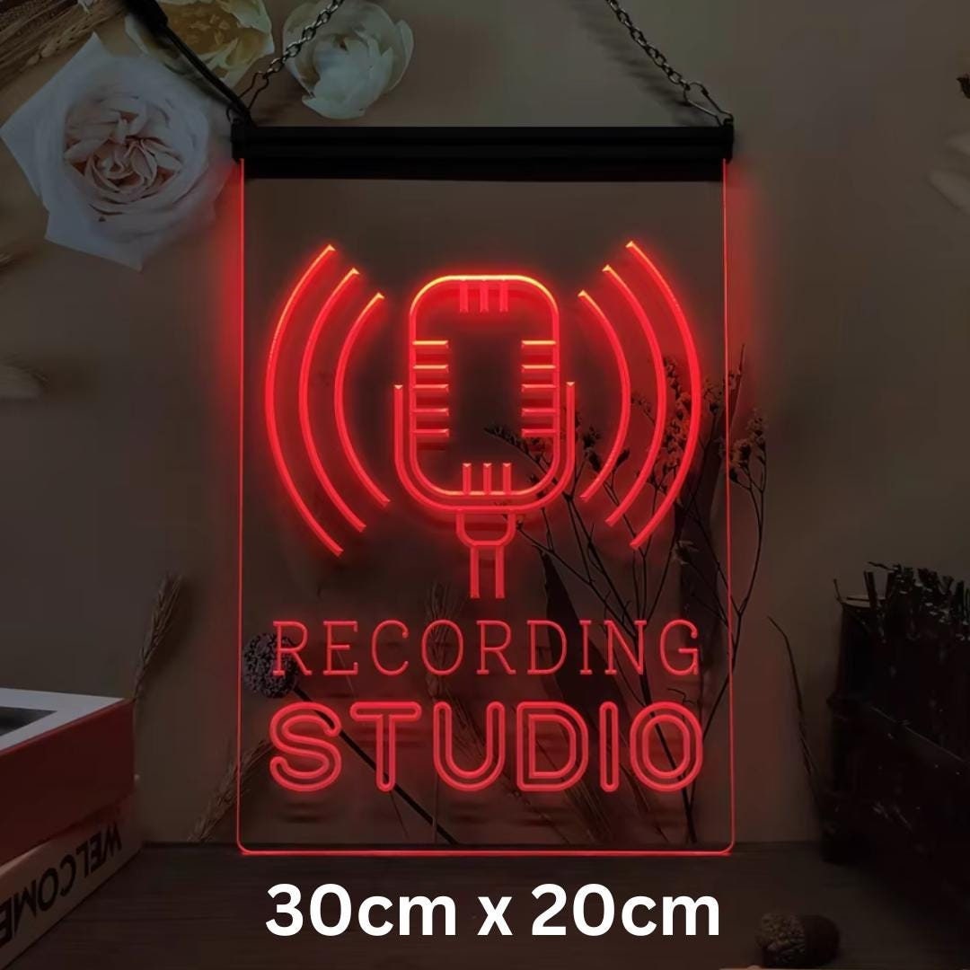 Recording Studio LED Neon Light Sign for Music Podcast ON AIR Radio ...