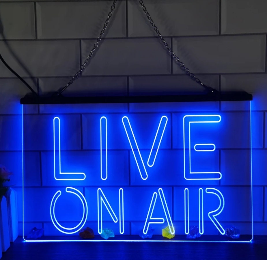 ON AIR Led Neon Light Sign for Music Studio Podcast Recording Video ...
