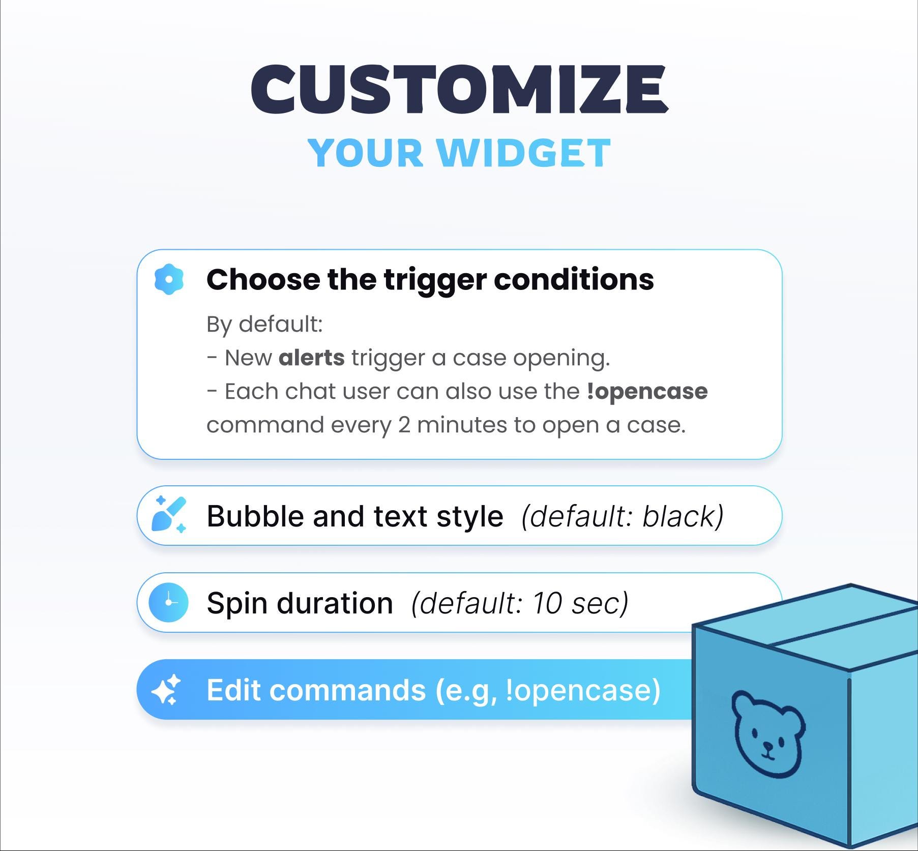 STREAM WIDGET - Bear Boxes - Work With Twitch and Youtube ...