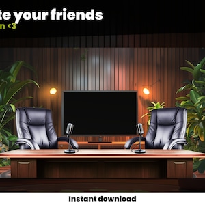 VTUBER TALK SHOW - Vtuber Background - Twitch Stream Assets - Pngtuber ...