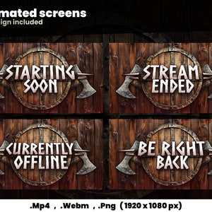 VIKING VALHALLA Overlay Kit - Twitch Stream Package - 1920x1080 ...