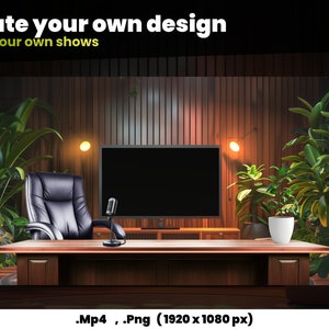 VTUBER TALK SHOW - Vtuber Background - Twitch Stream Assets - Pngtuber ...