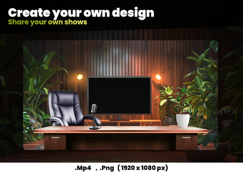 VTUBER TALK SHOW - Vtuber Background - Twitch Stream Assets - Pngtuber ...