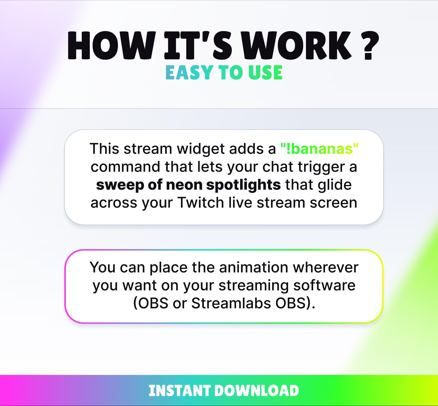 STREAM COMMAND WIDGET - Spotlights - Chat Command for Twitch and ...