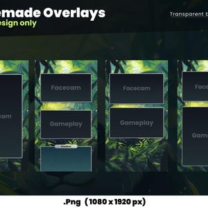 PANDA OVERLAY TIKTOK - Full Stream Package - Green Bamboo Forest With a ...