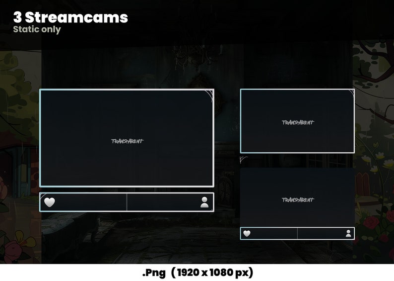 Horror Animated Stream Overlay - Twitch Spooky Stream Package - Dark ...