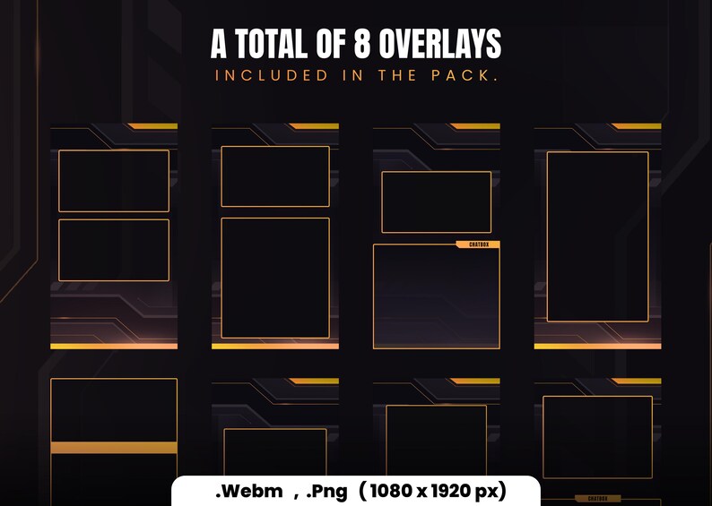TIKTOK STREAMPACK | High Tech Yellow | Animated Package | Overlays ...
