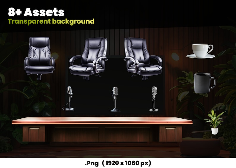 VTUBER TALK SHOW - Vtuber Background - Twitch Stream Assets - Pngtuber ...