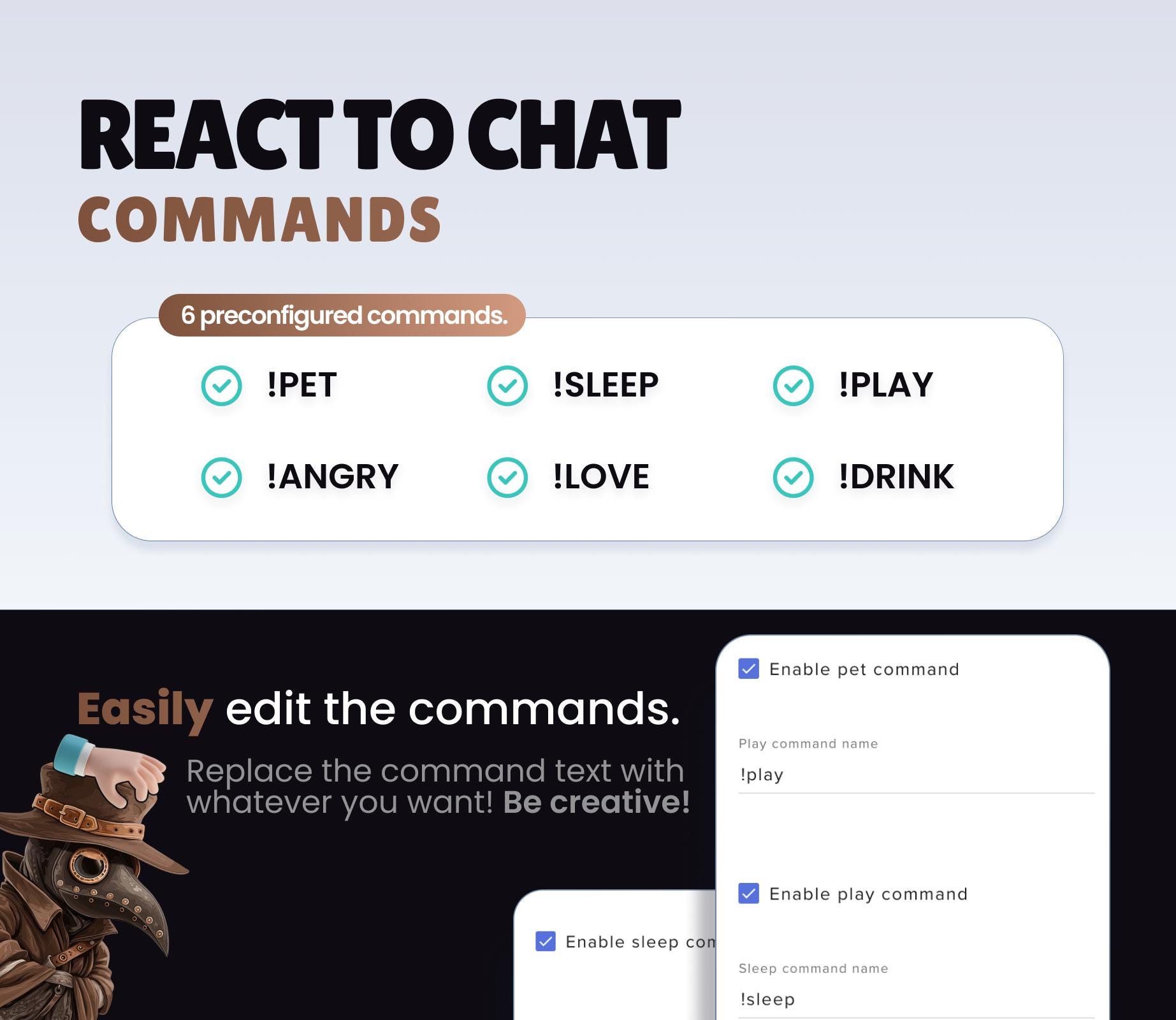 REACTIVE STREAM PET - Plague Doctor - Twitch Widget - Hd Files ...