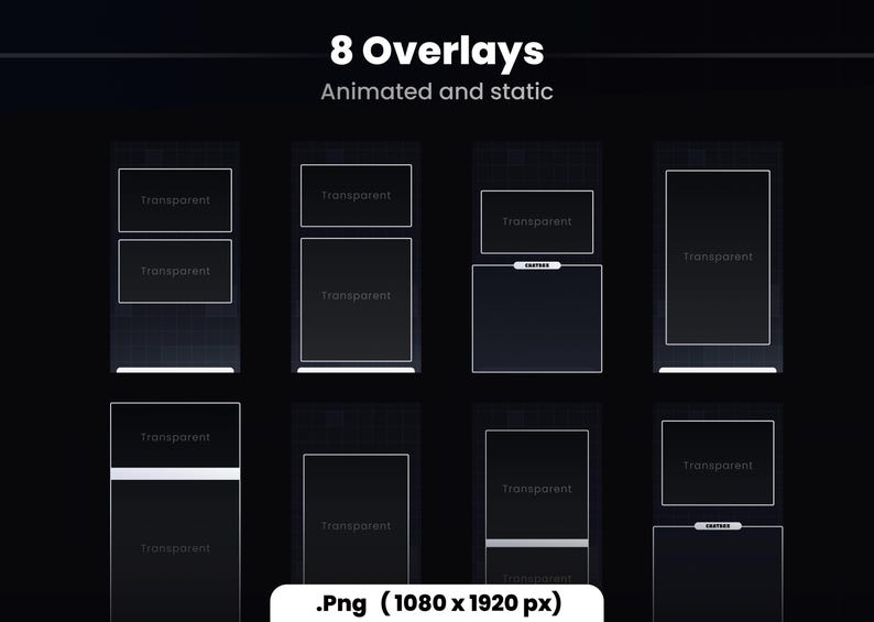 TIKTOK STREAMPACK | Low-fi Light Black | Animated Stream Package ...