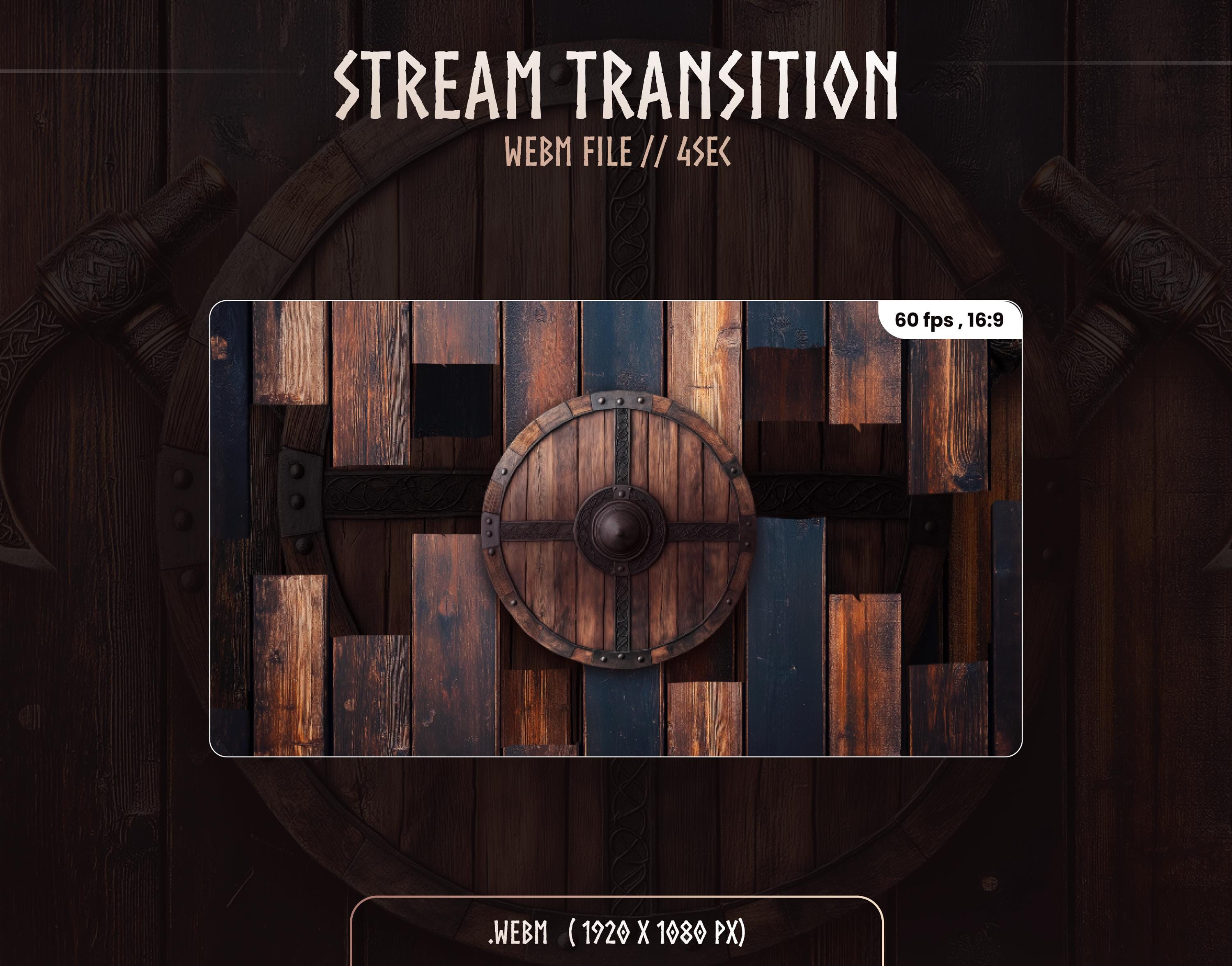 STREAM PACK - Viking Fjord - 1920x1080px - Animated Pack - Overlays ...
