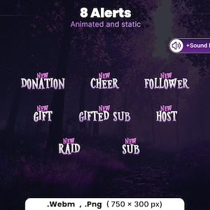 PURPLE FOREST - Stream Package - 1920 X 1080 Px - Black and White ...