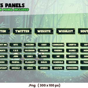 CUTE PANDA BAMBOO Stream Overlay // Full Package // Screens, Alerts ...