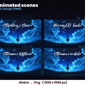 Streampack "cute Anime Girl" | Animated Twitch Stream Package ...