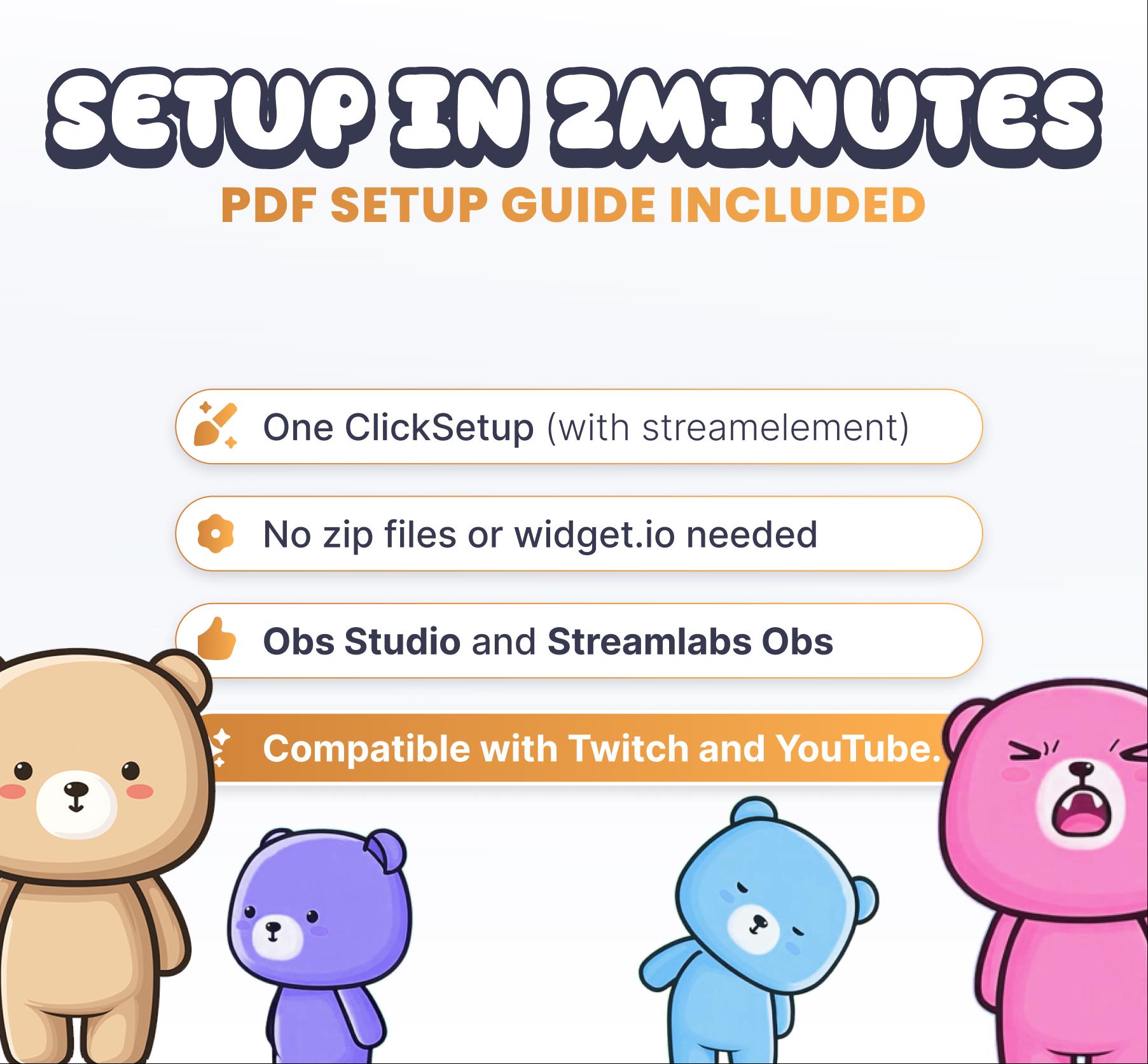 STREAM WIDGET - Bears Club - Streamelement Widget - Work With Twitch ...