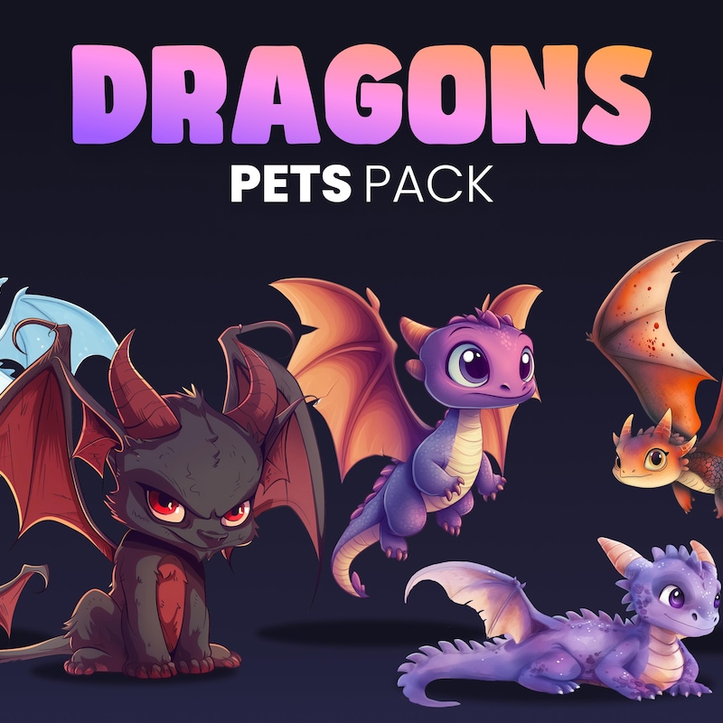 Dragon Pets - Etsy
