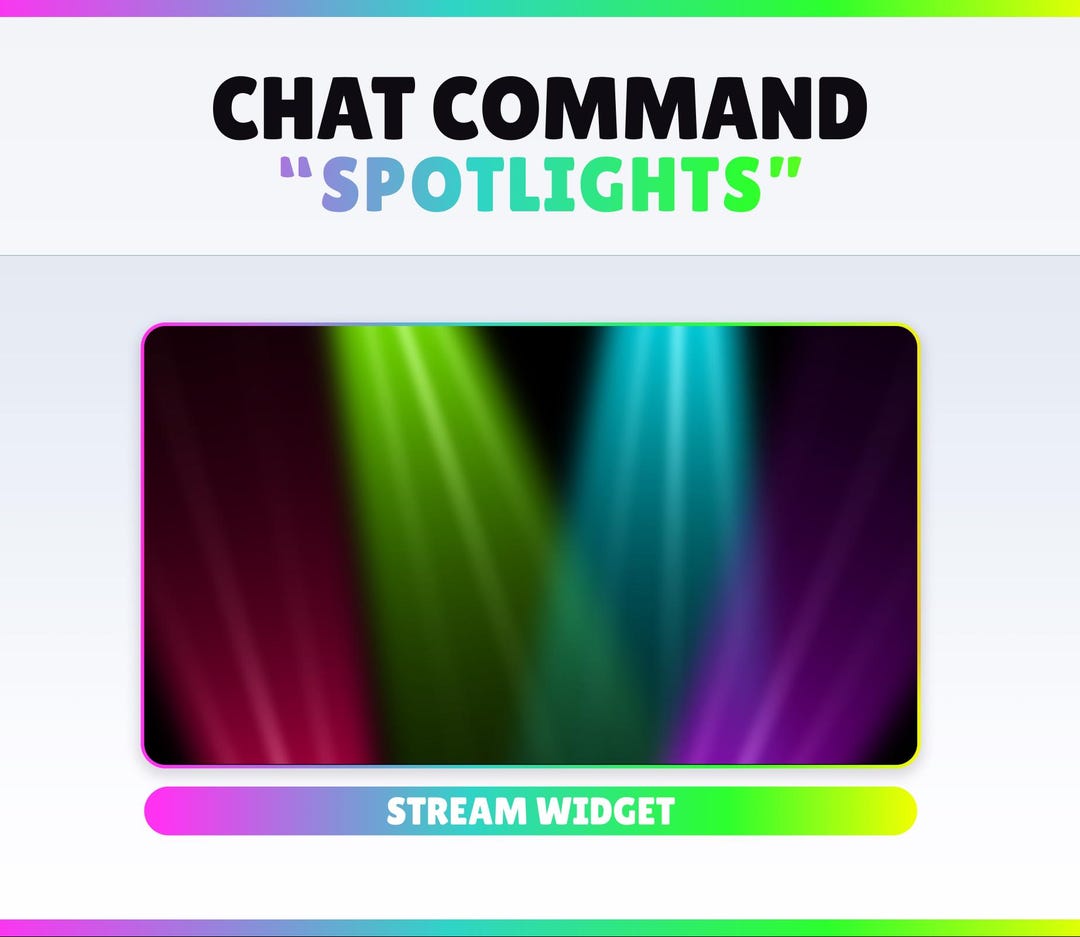 STREAM COMMAND WIDGET - Spotlights - Chat Command for Twitch and ...