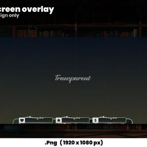 Low-fi Library Overlays Kit - Twitch Stream Package - Animated Wooden ...