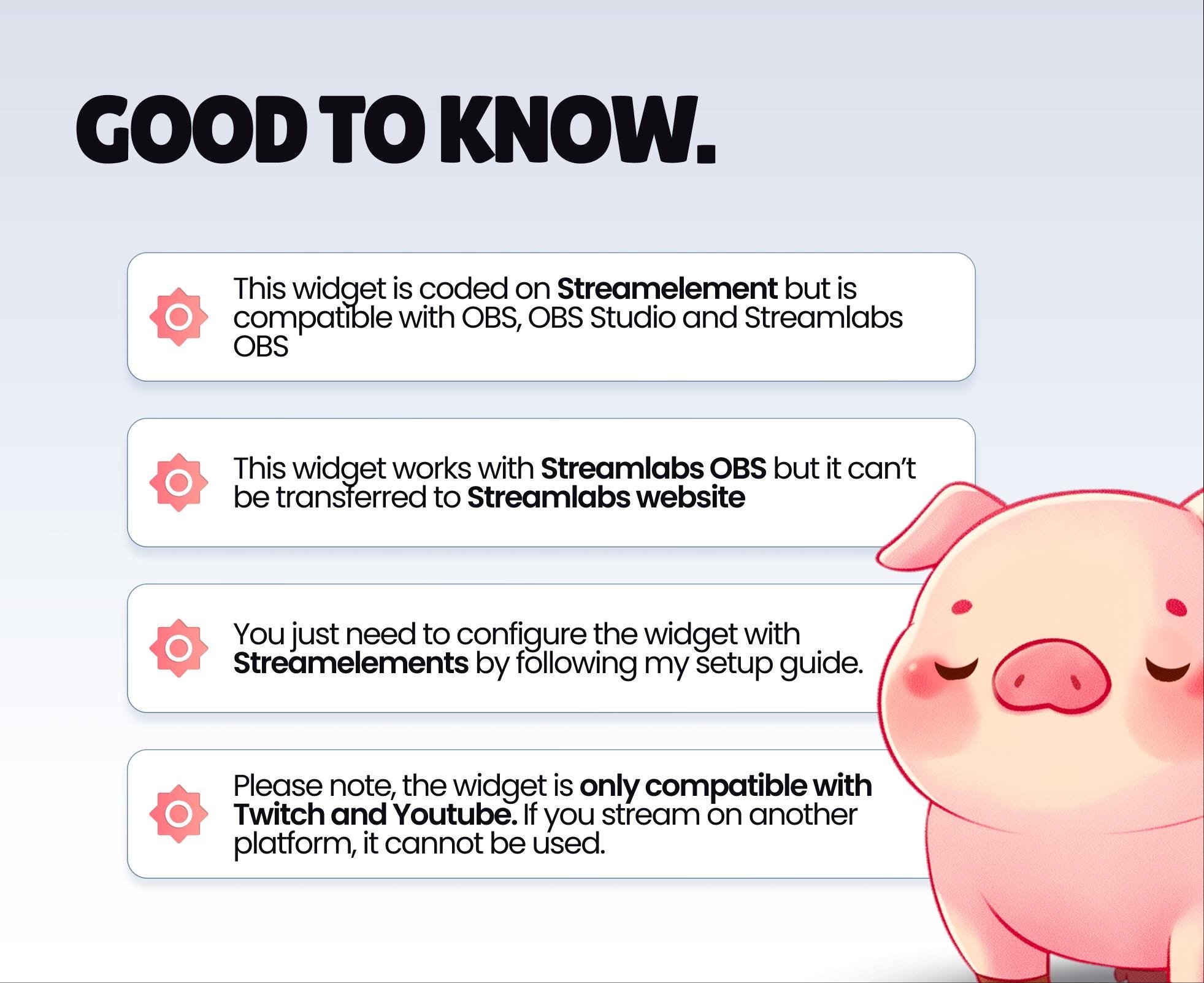 REACTIVE STREAM PET - Pig - Widget Twitch - Hd Files - Instant Download ...