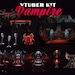 Gothic Vampire VTUBER KIT Chairs, Desk, Lamp Twitch Design Static PNG ...