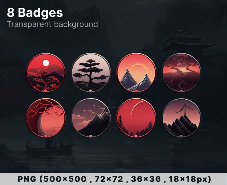 MOONLIGHT SAMOURAI Stream Package Dark Japan Streampack Animated ...