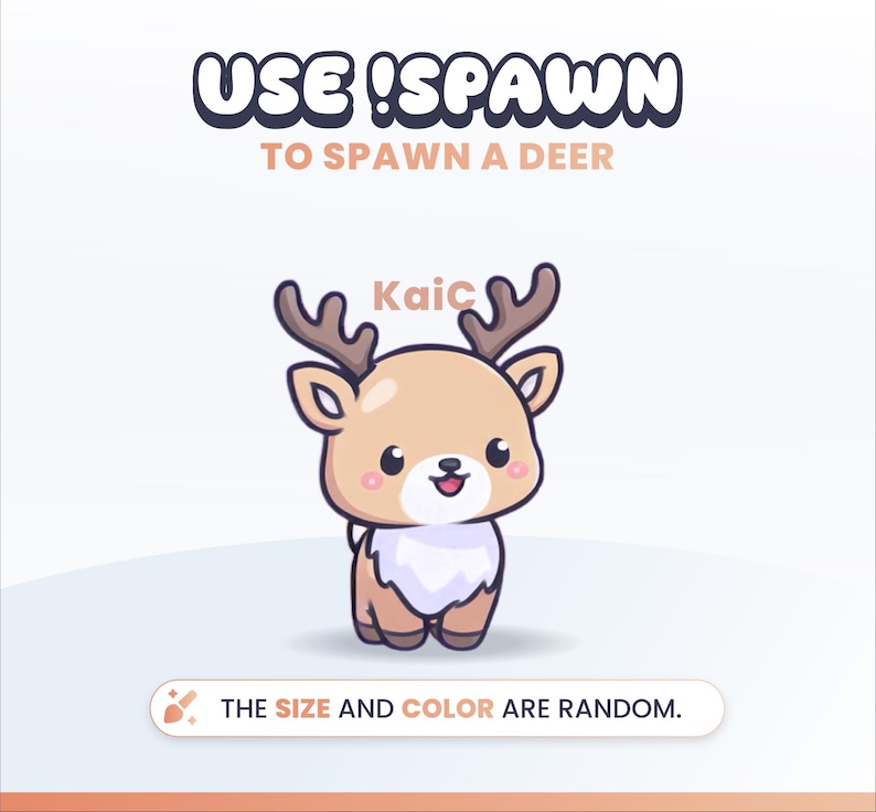 STREAM WIDGET - Cute Deer // Twitch & Youtube - Streamelements (instant ...