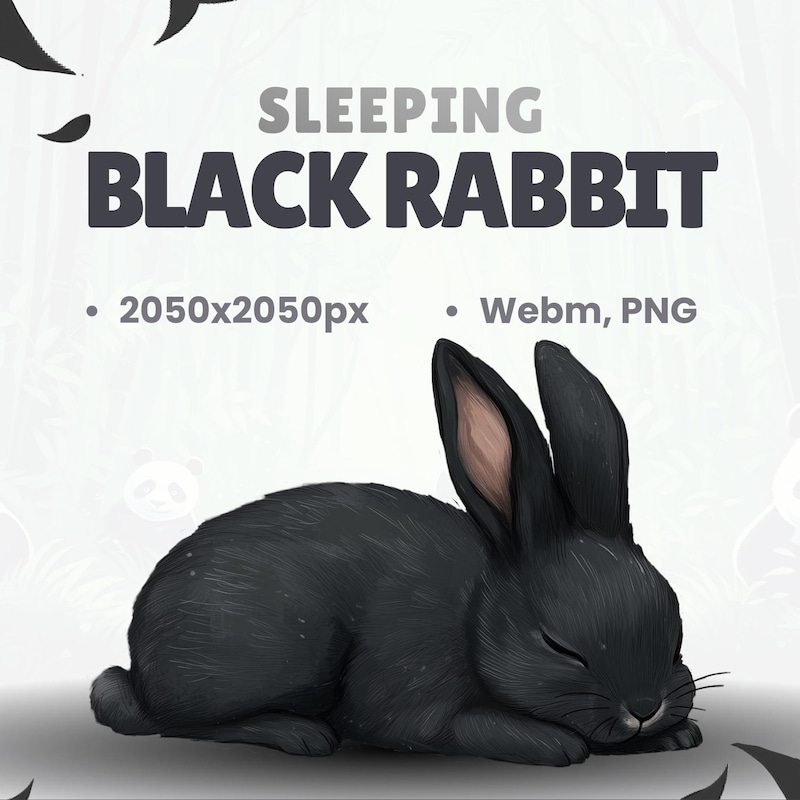 Black Rabbit Vtuber - Etsy