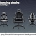 VTUBER KIT - Black and White Gaming Room - Chairs, Desk, Mics and More ...