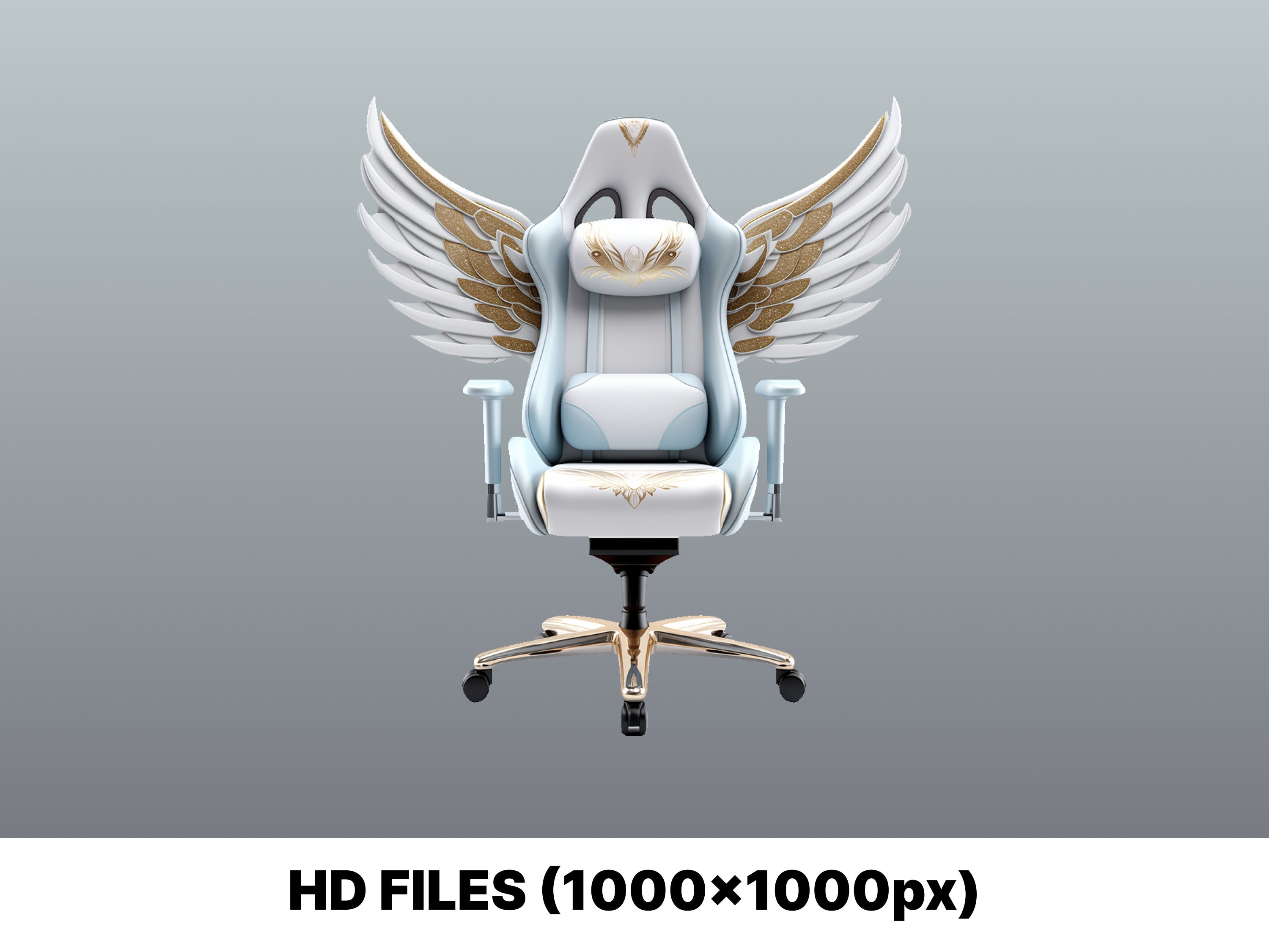 VTUBER Angelic KIT White Vtuber Asset Chairs, Desk, Lamp Twitch Design ...