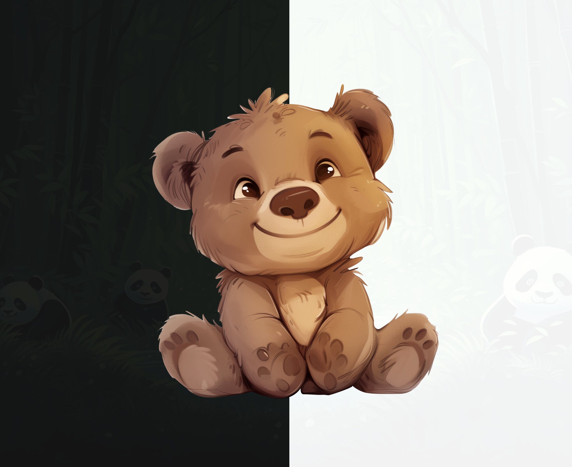 VTUBER PET - Cute Bear - Animated Baby Brown Bear -twitch Stream Assets ...