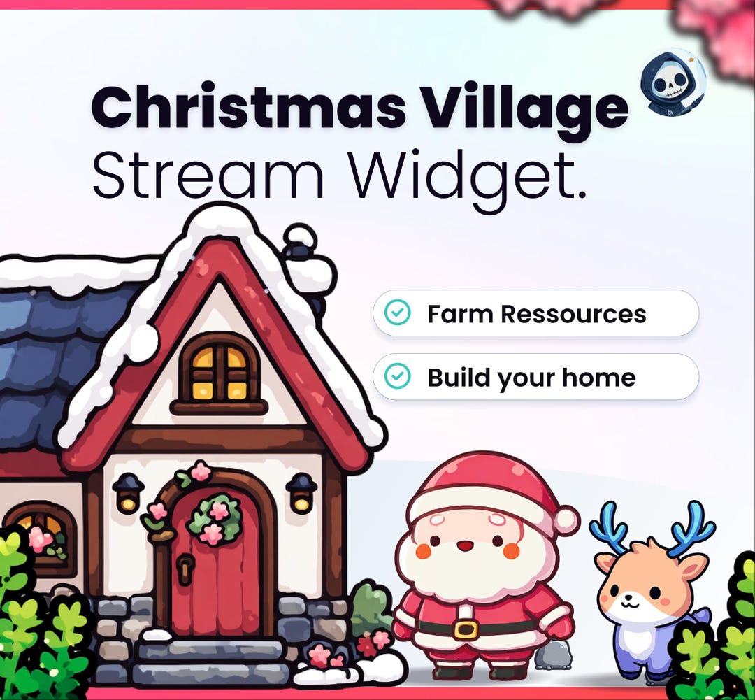 Stream Widget - Christmas Village - Collect Ressources, Upgrade Your ...