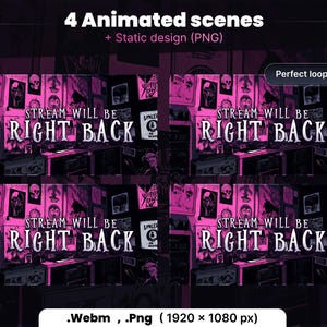 Stream Package - Emo Room | Animated Stream Package | 1920x1080px ...