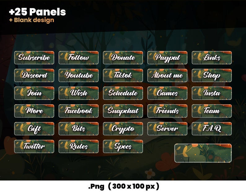 Cute Fox Stream Pack | Animated Overlay Kit (PNG, Webm) - Etsy