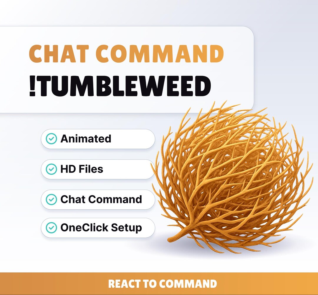 STREAM COMMAND WIDGET - Tumbleweed - Chat Command for Twitch and ...