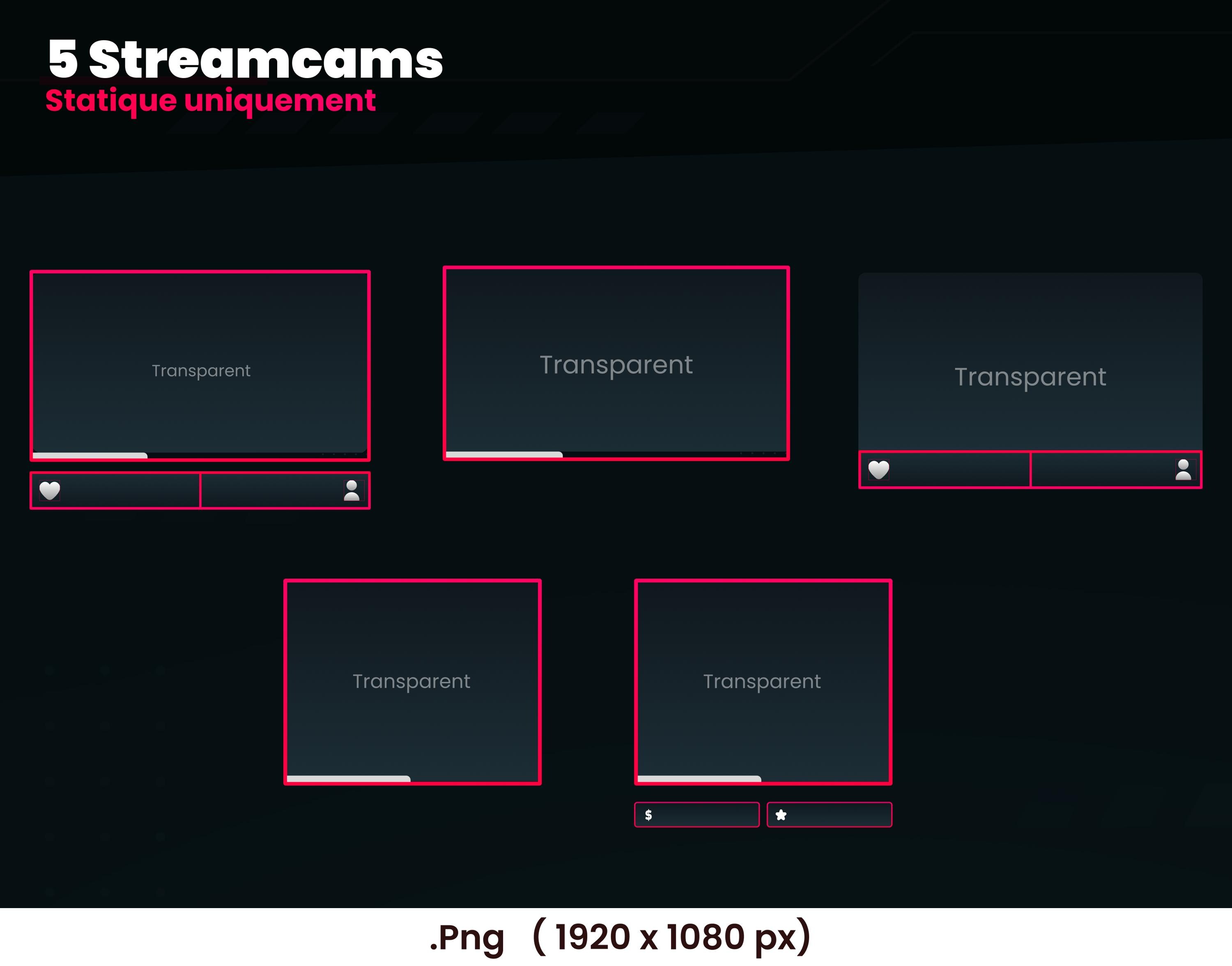 Red High-tech Stream Overlay Package – Animated Screens, Alerts ...