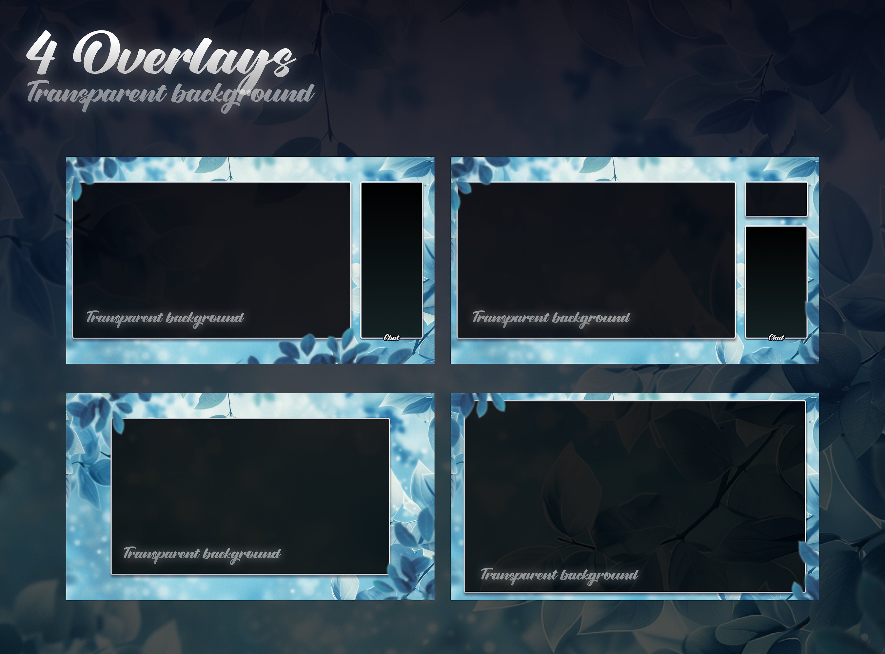 STREAM OVERLAYS Cold Forest Winter/ Snow Theme Overlays, Screens ...