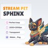 VTUBER PET Phoenix - Twitch Stream Pet Phoenix - Animated Loop - Orange ...