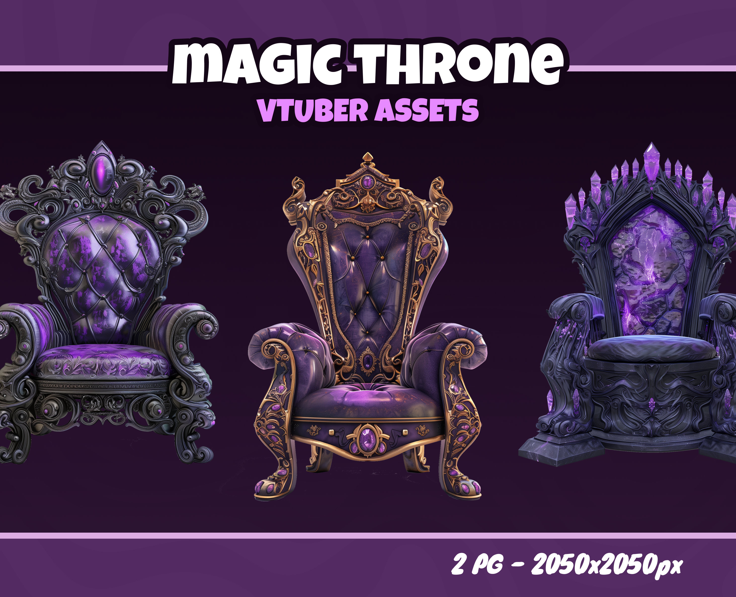 VTUBER ASSETS Magic Thrones Magic Assets PNG Files With Transparent ...