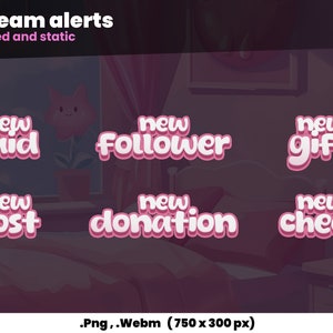 KAWAII TIKTOK STREAMPACK // Tiktok Low-fi Stream Package//- Overlays ...