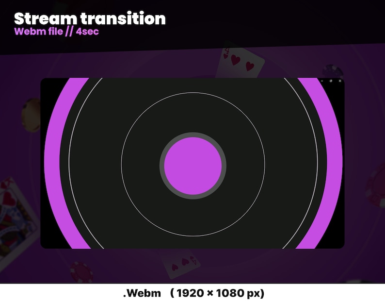 Purple Casino Overlay | Twitch Gambling Stream Package | Animated ...