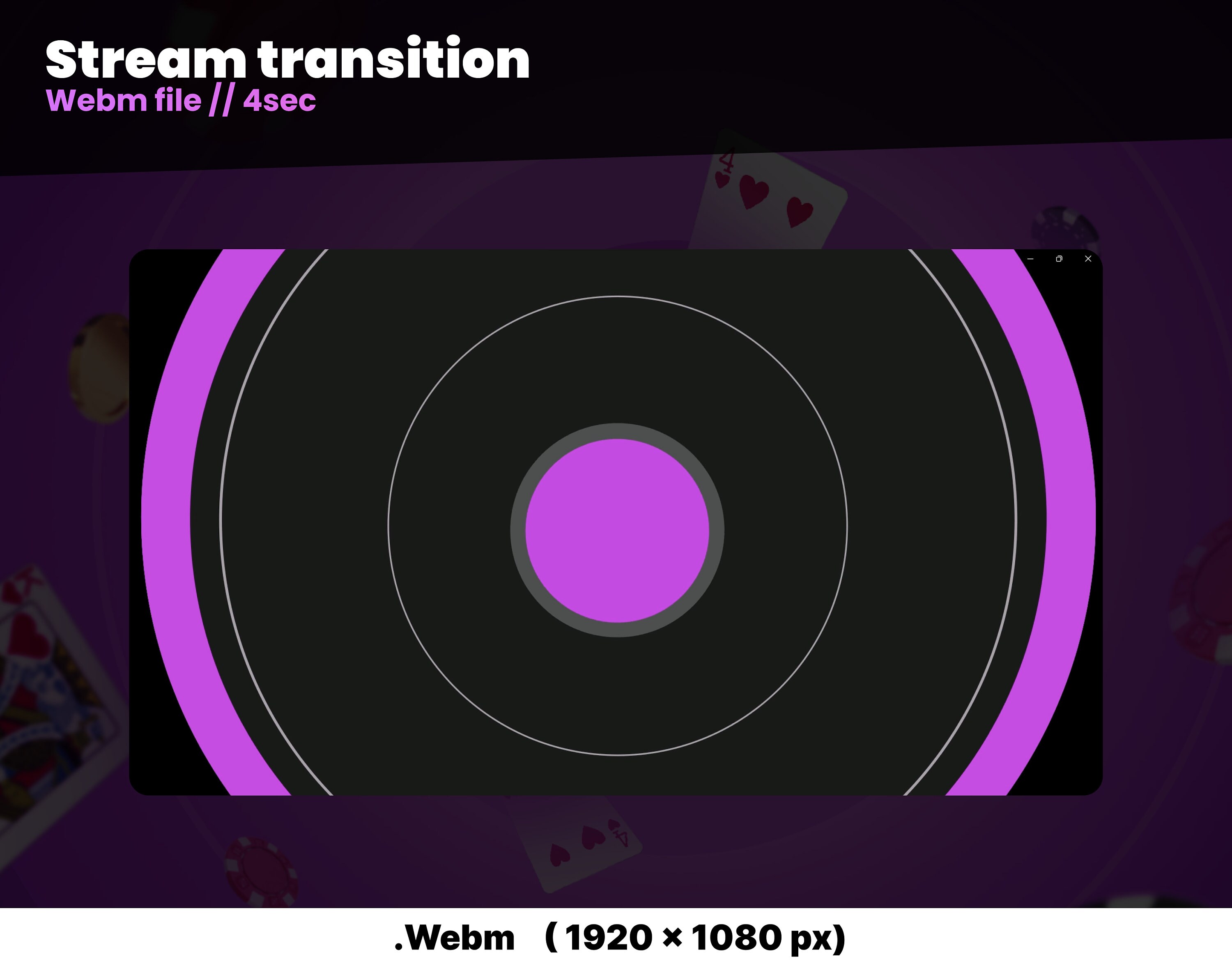 Purple Casino Overlay | Twitch Gambling Stream Package | Animated ...