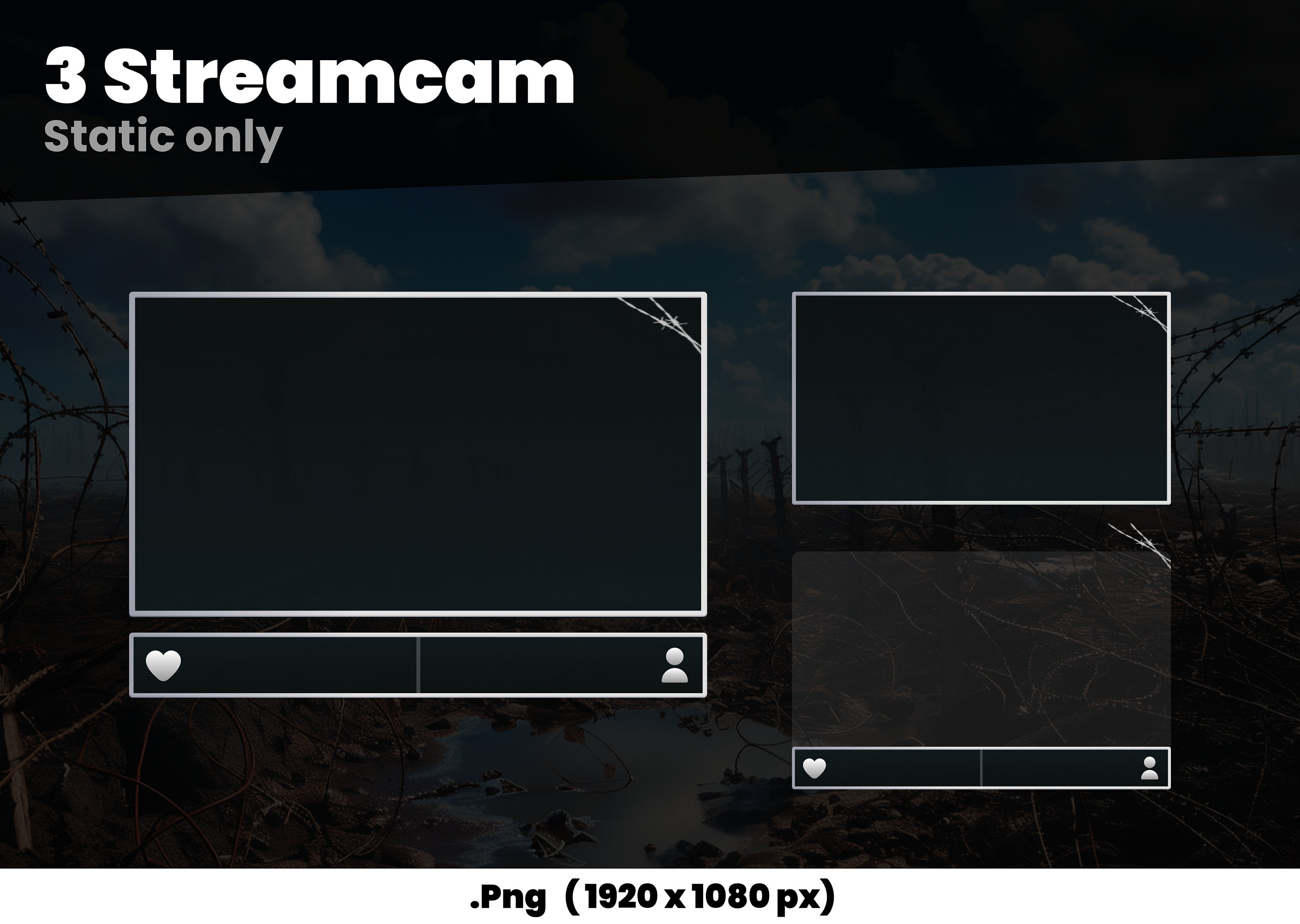 BATTELFIELD WARZONE STREAM Package Animated Twitch Stream Overlays Bleu ...