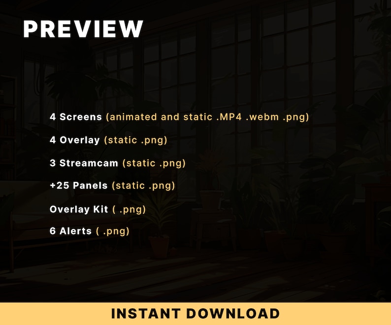 NATURE Low-fi Stream Overlay Animated Overlays, Screens, Panels ...