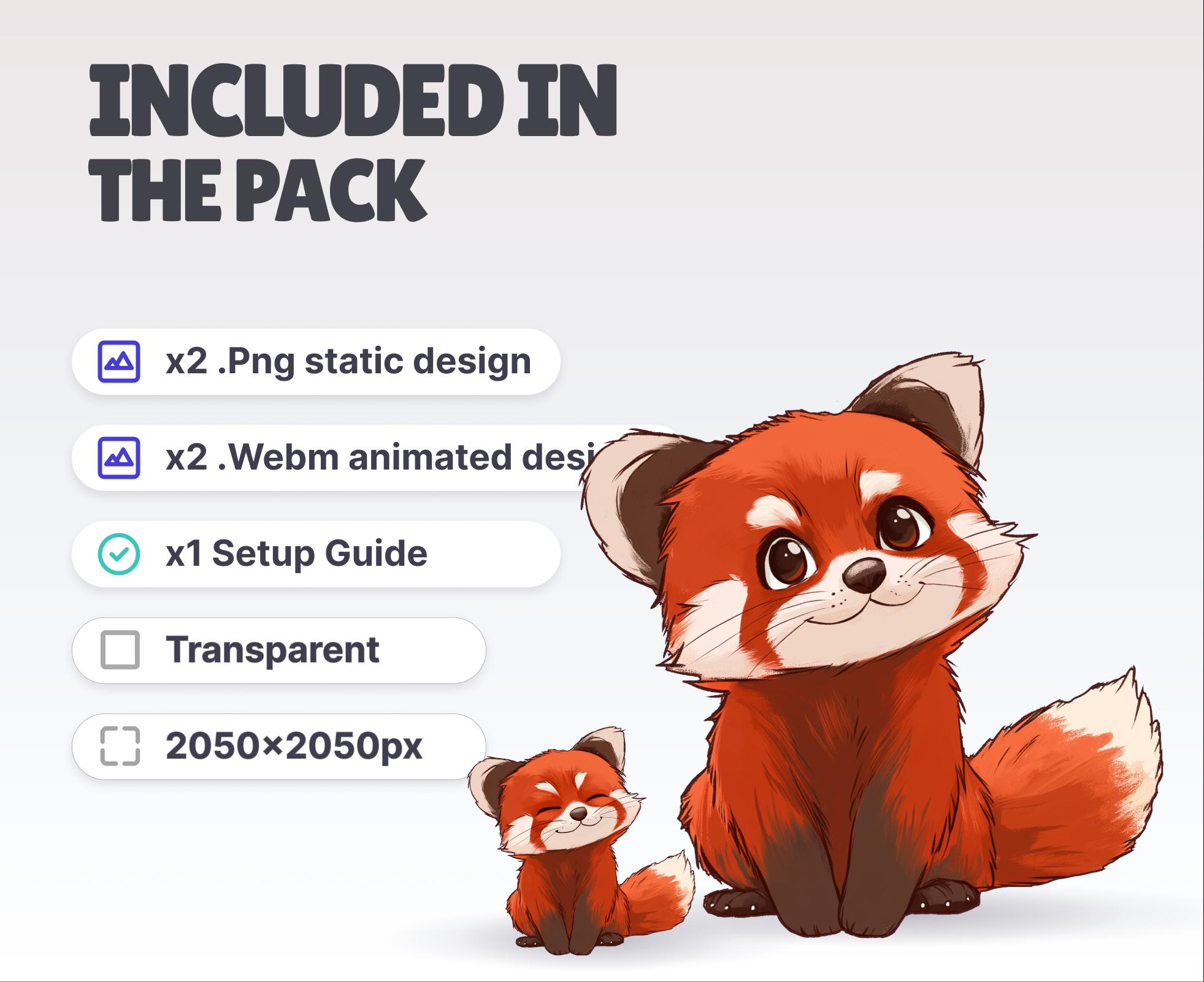 STREAM PET - Red Panda - Animated - Perfect Loop - Hd Files ...