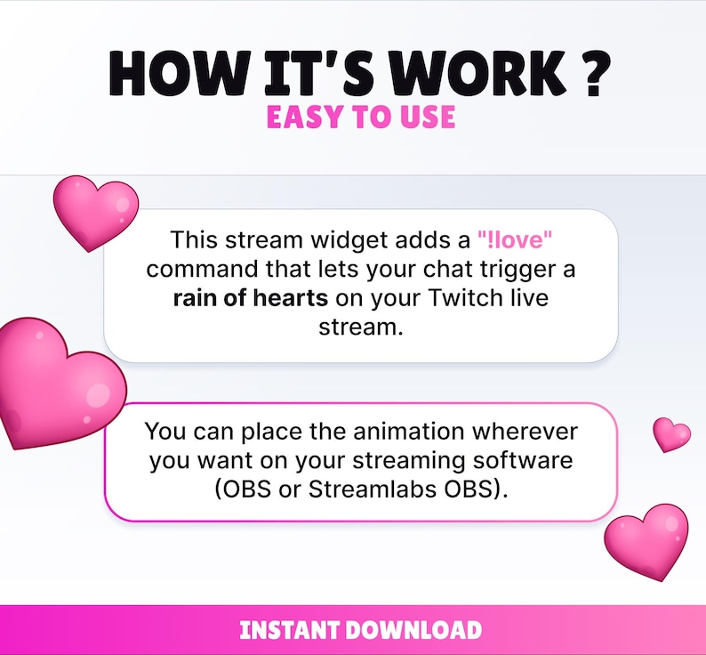 STREAM COMMAND WIDGET - Love Rain - Chat Command for Twitch and Youtube ...