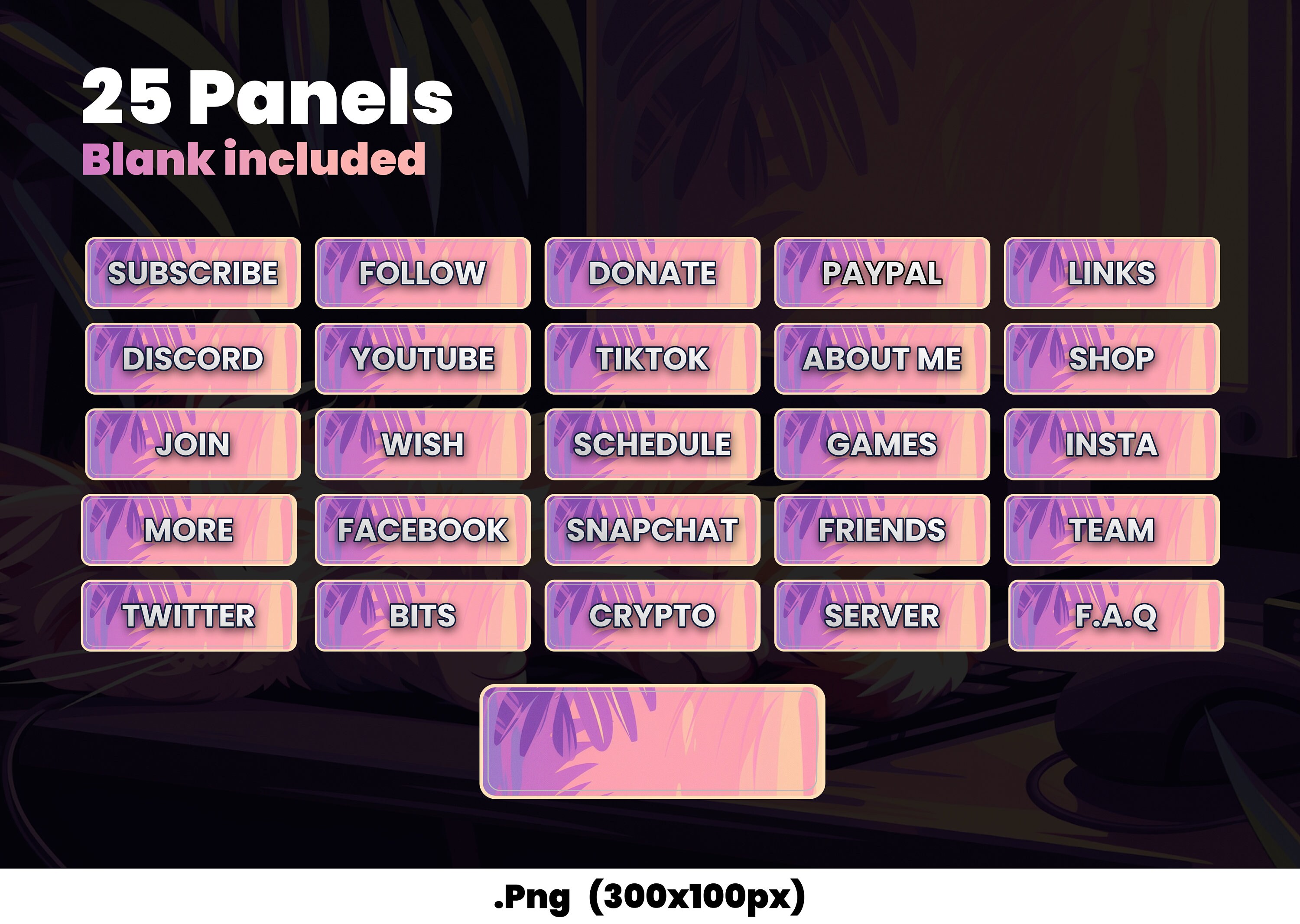 Low-fi Sleeping Cat TWITCH STREAM PACKAGE Pink and Purple Animated Cat ...