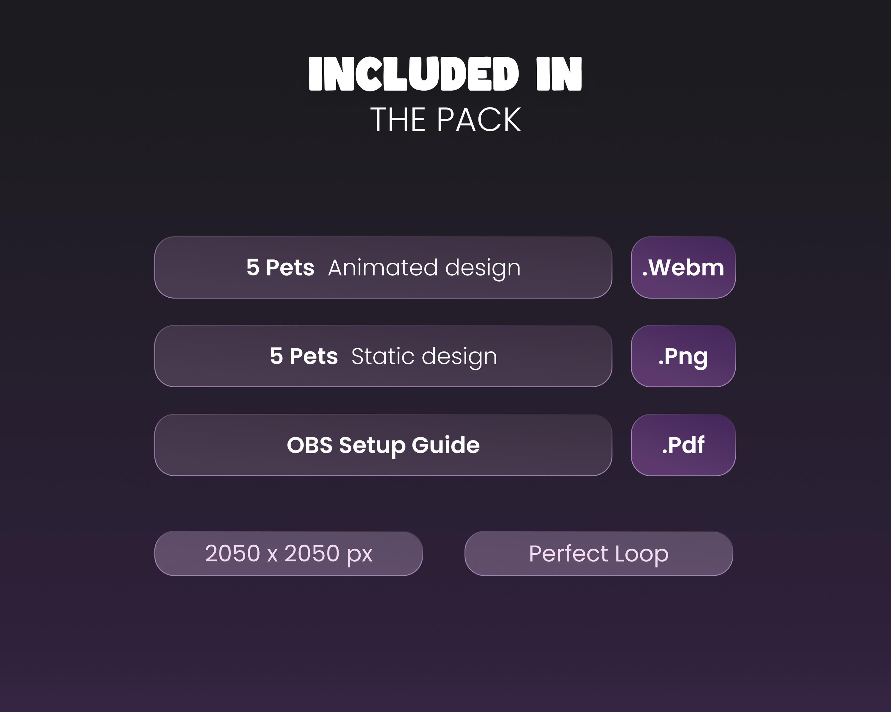 STREAM PETS PACK - Spooky - Animated Pets - Transparent Background - X5 ...